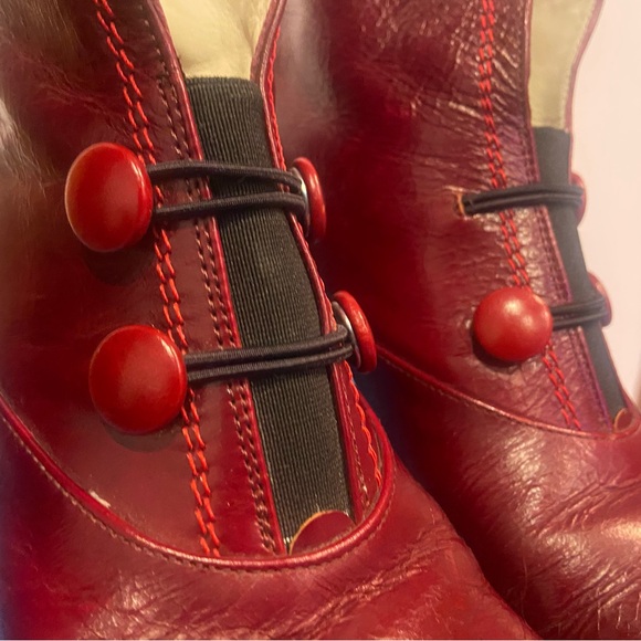 John Fluevog | Shoes | Fluevog Burgundy Red Leather Operetta Boots W 9 ...
